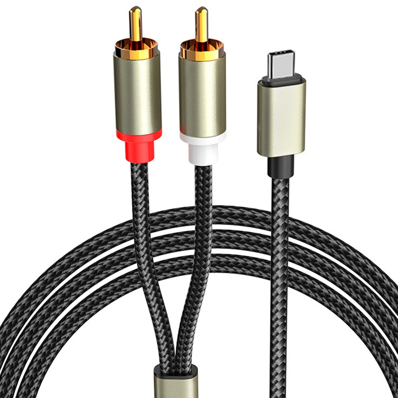 สาย 2RCA to Dual TS ( Dual RCA to 2x 6.35mm 1/4'' Mono TS Plug ...