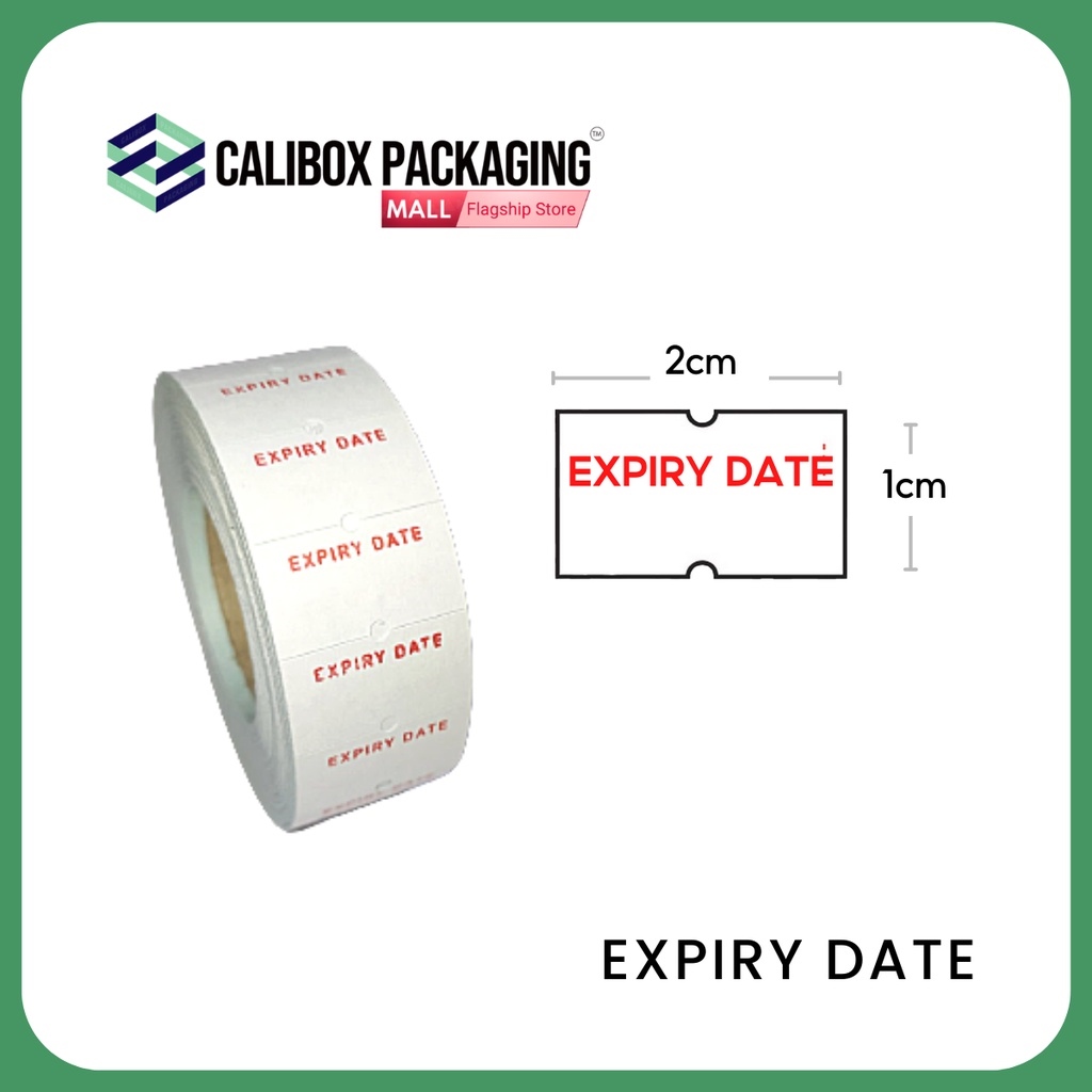 Calibox Packaging Date Tag Label Best Before Sticker Expiry Date ...