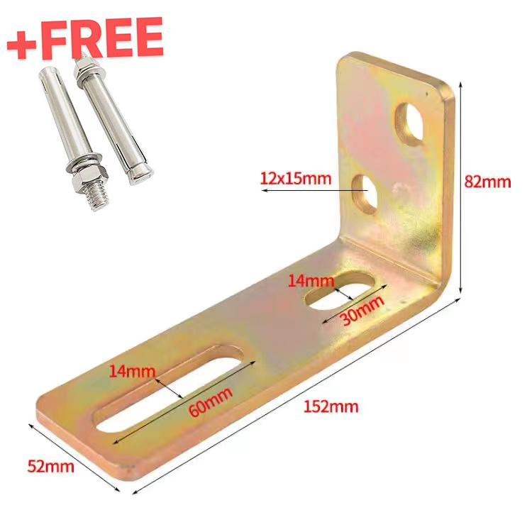 【With L Post Bracket】Sliding Gate Upper Guide Bracket Roller Wheel ...