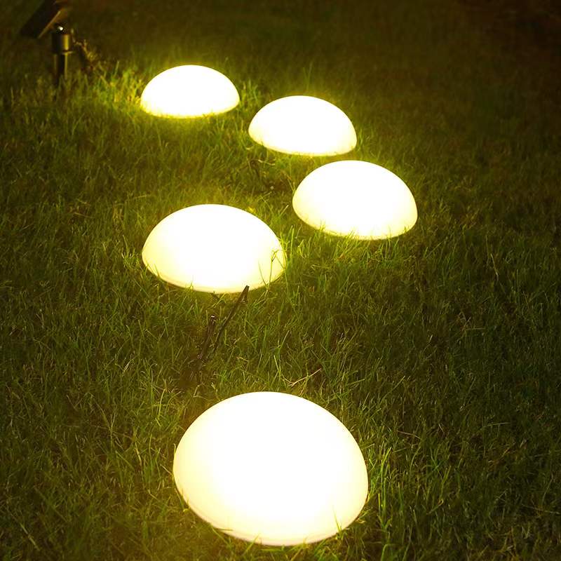 led Solar energy Hemisphere light Plug-in Lawn Hemisphere lamp LED ...