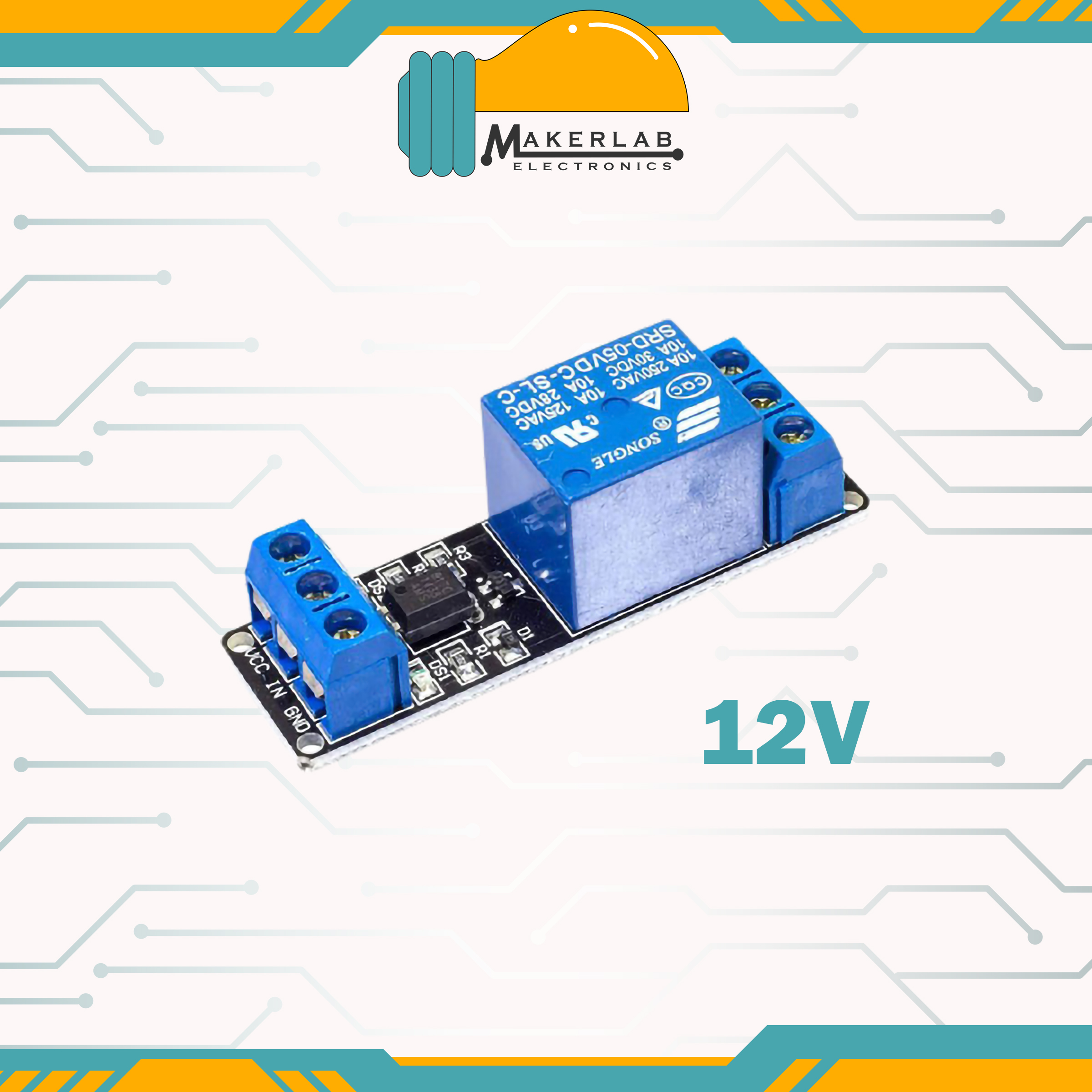 Single Channel Relay 1 Channel Relay 1-Way Relay Module 1CH 5V l 12V ...