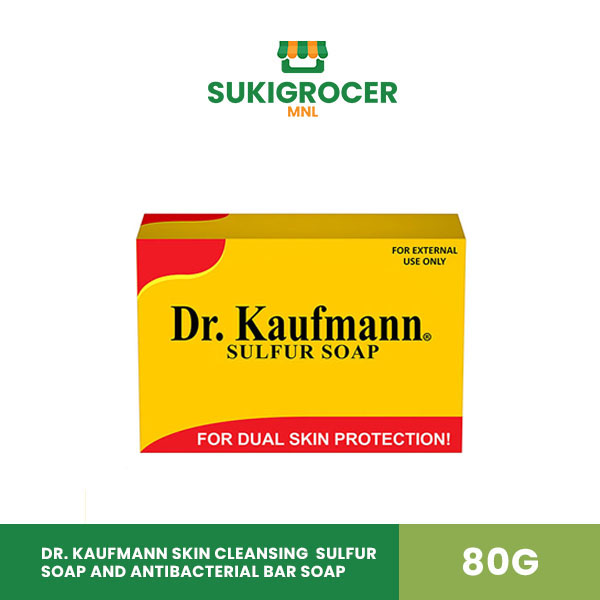 Dr. Kaufmann Skin Cleansing Sulfur Soap and Antibacterial Bar Soap 80G ...