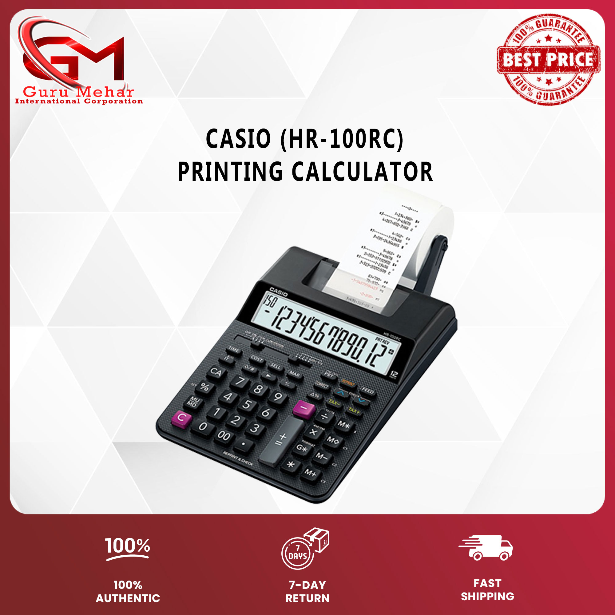 CASIO (HR-100RC) - Printing Calculator | Lazada PH