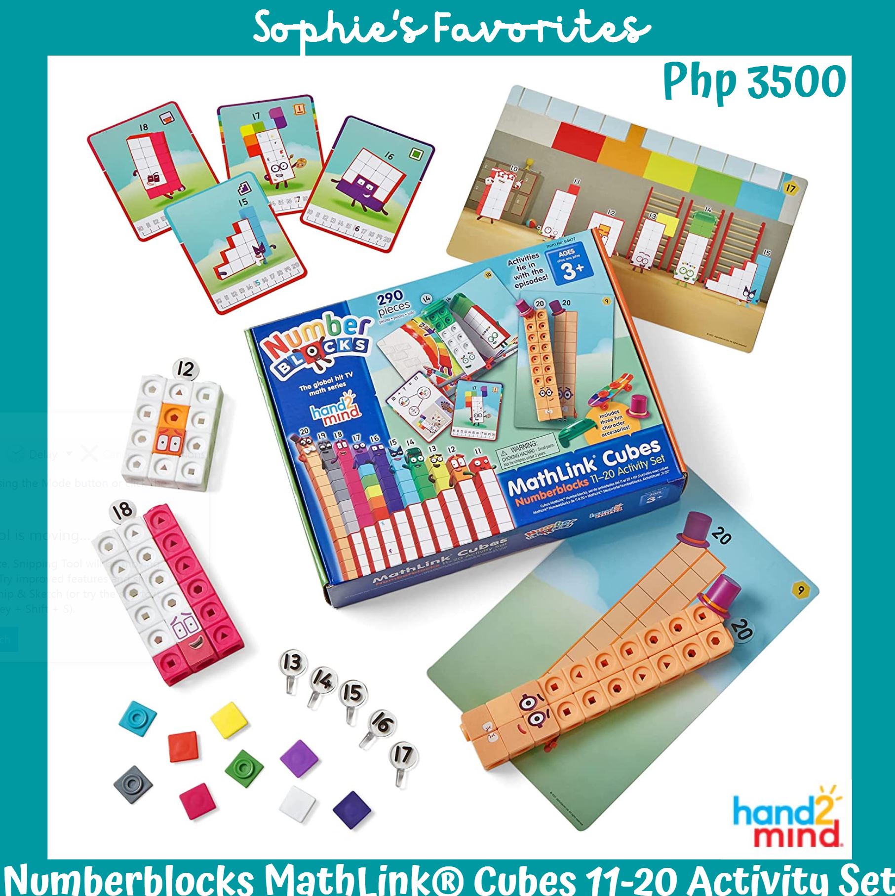 Numberblocks MathLink® Cubes 11-20 Activity Set (hand2mind) - Linking ...