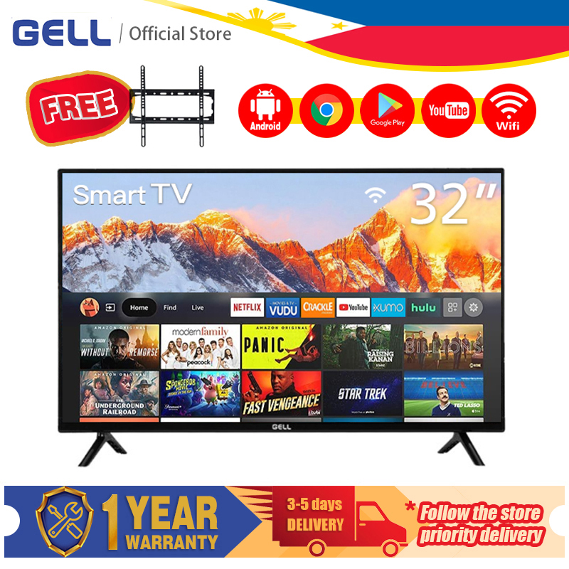 GELL smart tv 32 inches on sale & 32inch led tv android tv 32 inch (Free Bracket) | Lazada PH