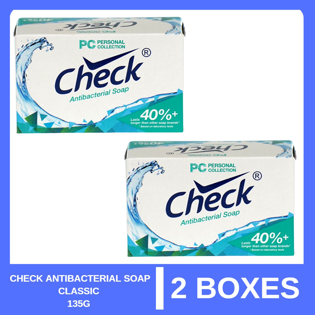 Personal Collection Check Antibacterial Soap (2 Boxes/135g) | Lazada PH