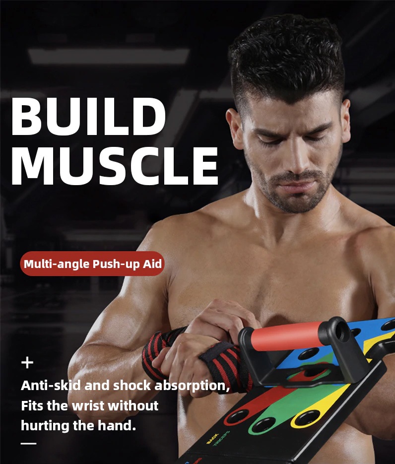 Push Up Board Plate Rack Set System 14 in 1 Body Fitness Exercise Home ...