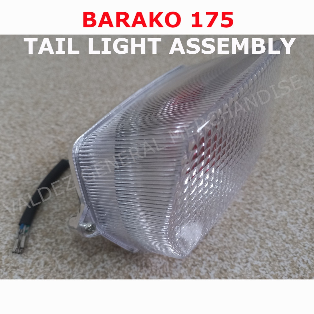 Kawasaki Barako 175 Tail Light Assembly WHITE LENS Taillight Backlight ...