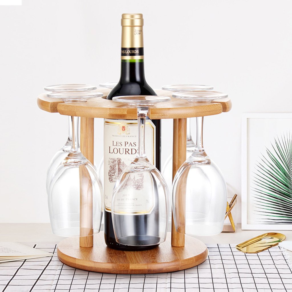 Wine Bottle Glass Holder Hanging Upside Down Cup Goblets Display Rack ...