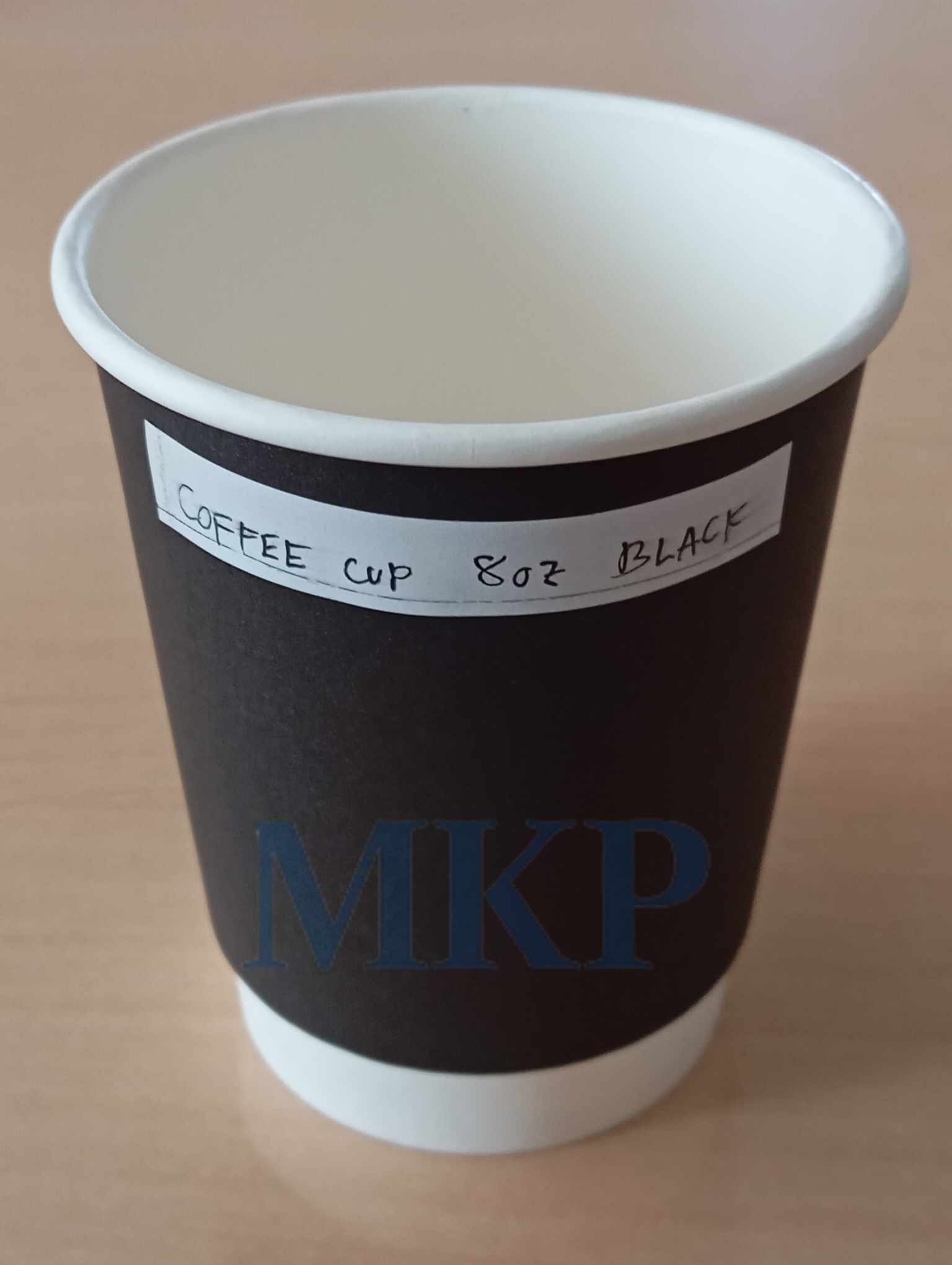 (25pcs) (8oz) Double Wall Coffee Paper Cup (Black / White / Brown Kraft ...