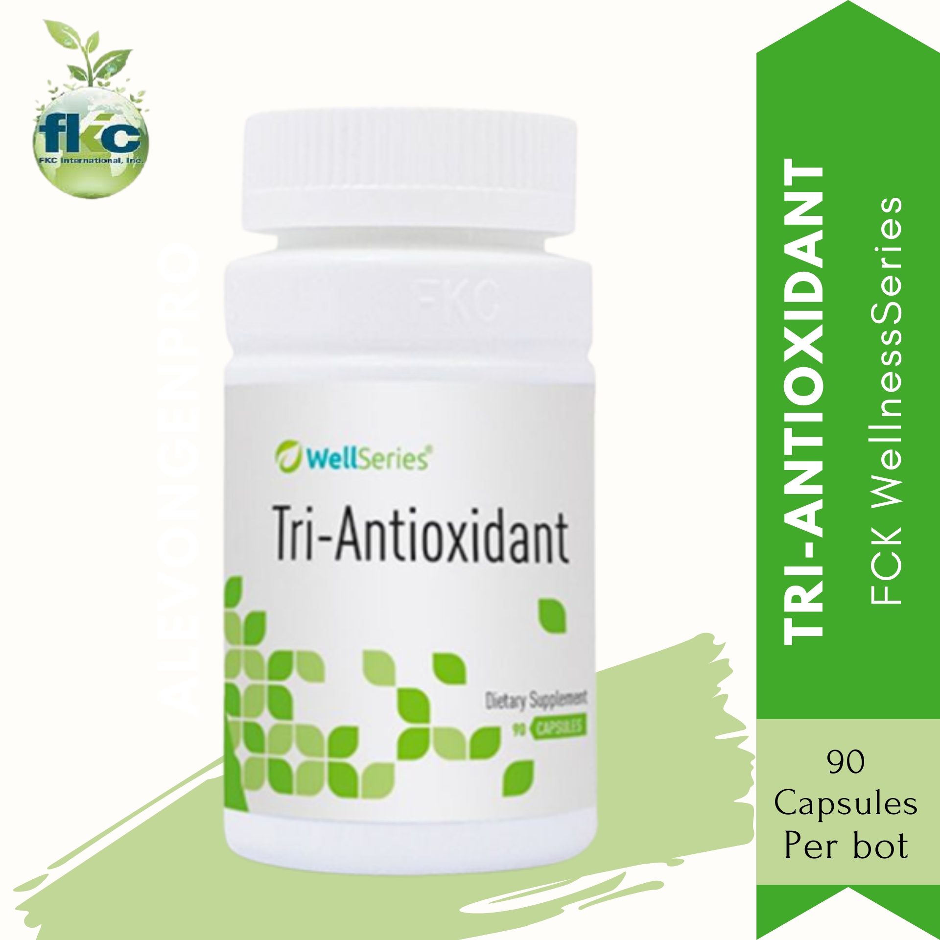 TRI-ANTIOXIDANT (FKC WellSeries) 90Caps/bot Anti-Cancer, Slow Aging ...