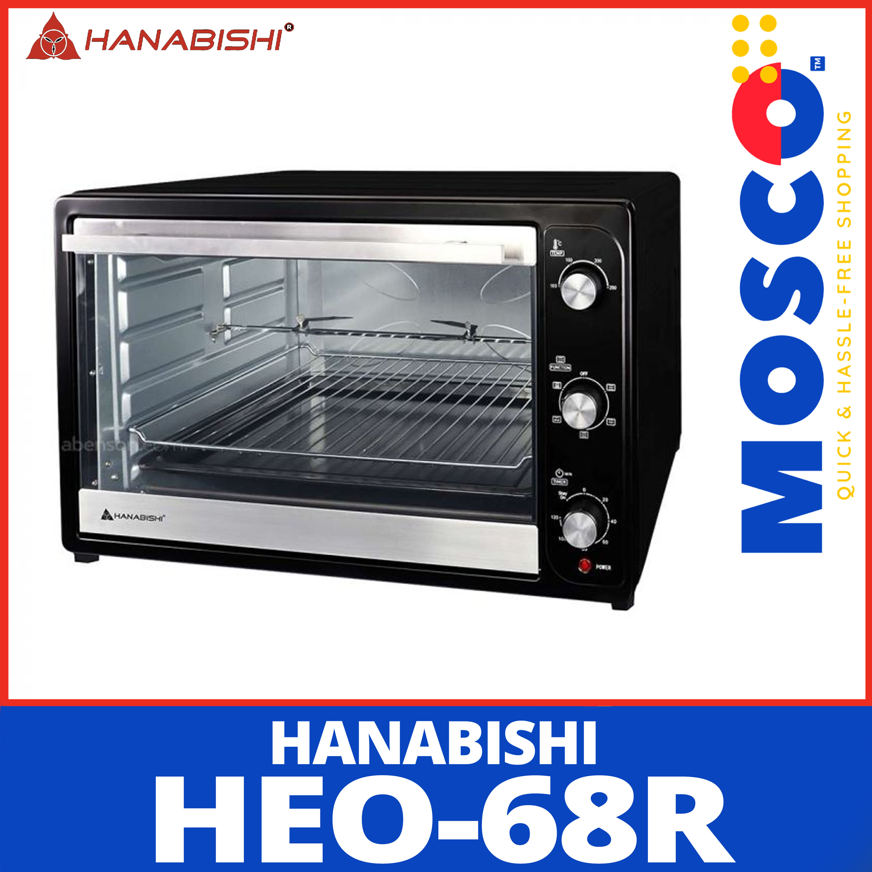 Hanabishi HEO-68R l 68 Liters, Electric Oven | Lazada PH
