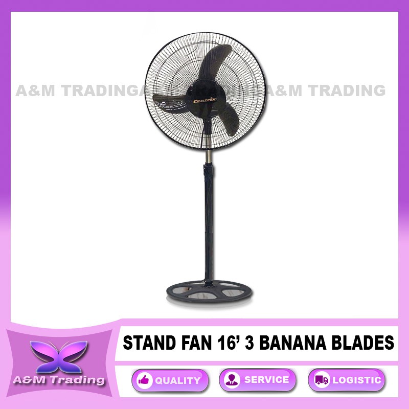 Stand Fan Electric Fan Centrix 16 inches 3 Banana Blade #CX-1677B ...