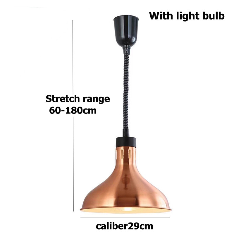 WEIAIBLD Hanging Heat Lamp for Food Retractable Food Light Infrared ...