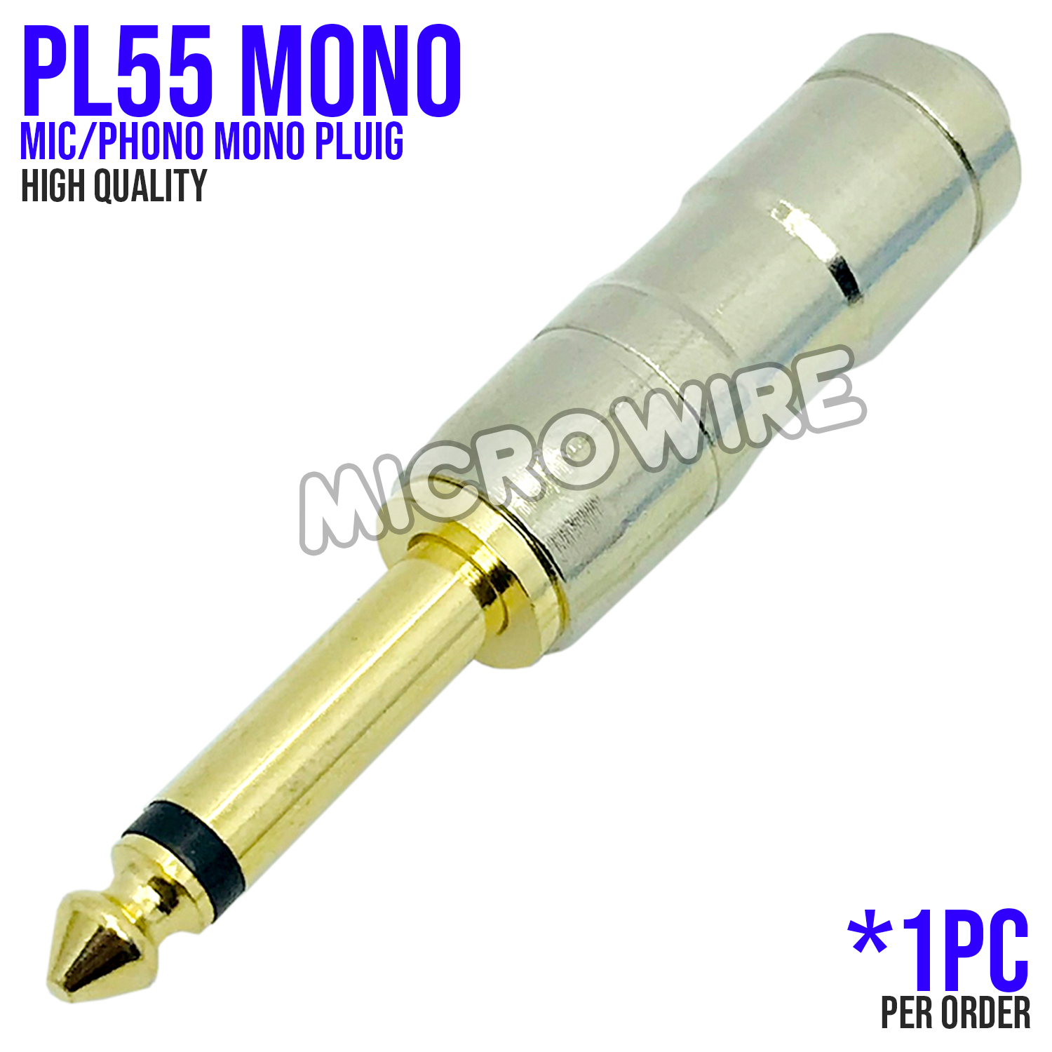 High Quality PL55 Mono Plug Microphone Plug Heavy Duty | Lazada PH