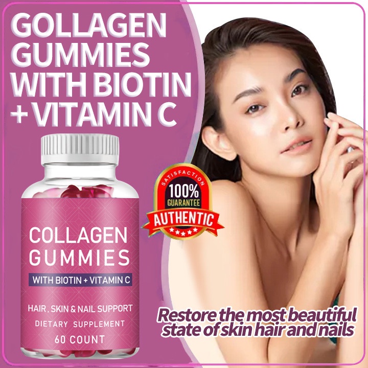 special offer Collagen Gummies with Biotin + Vitami C Hair, Skin Nail ...
