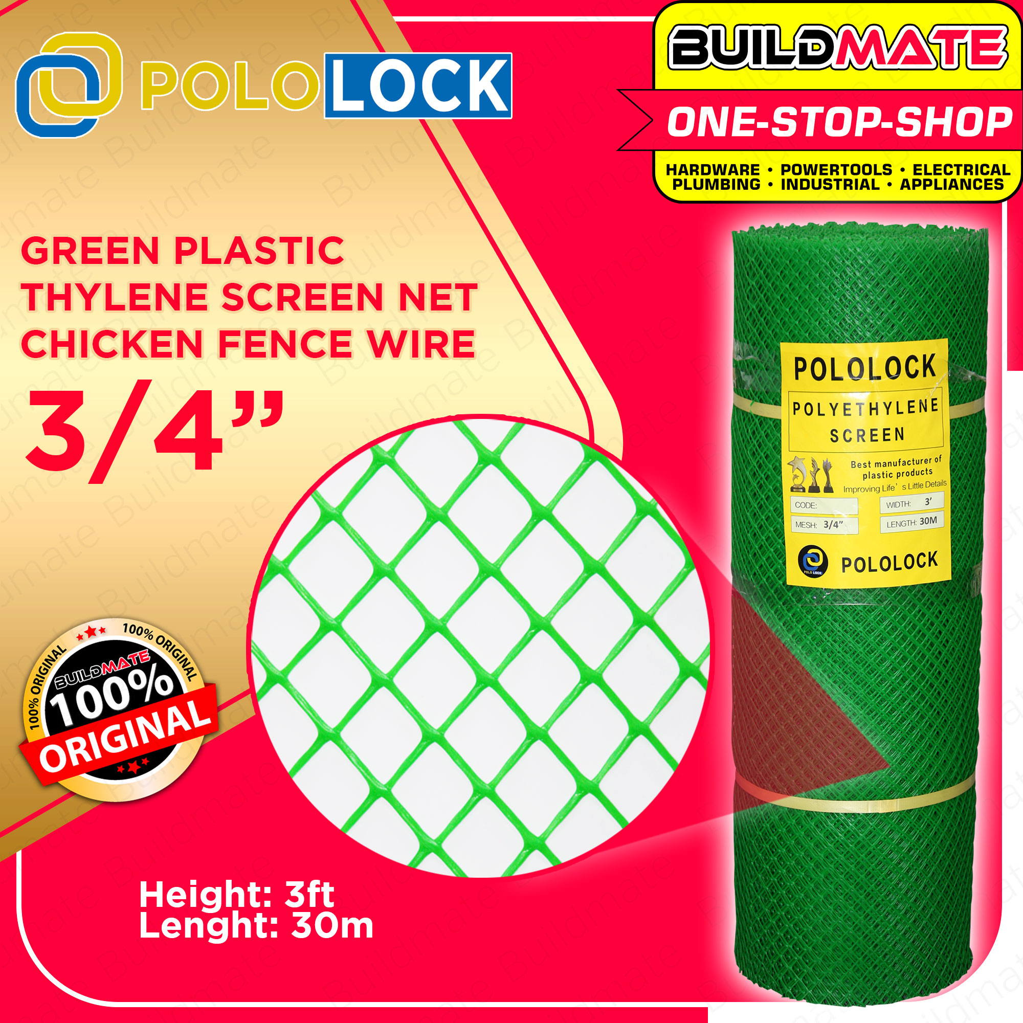 Green Plastic Polyethylene Screen Amazon Net Chicken Fence Cage Wire 3 ...