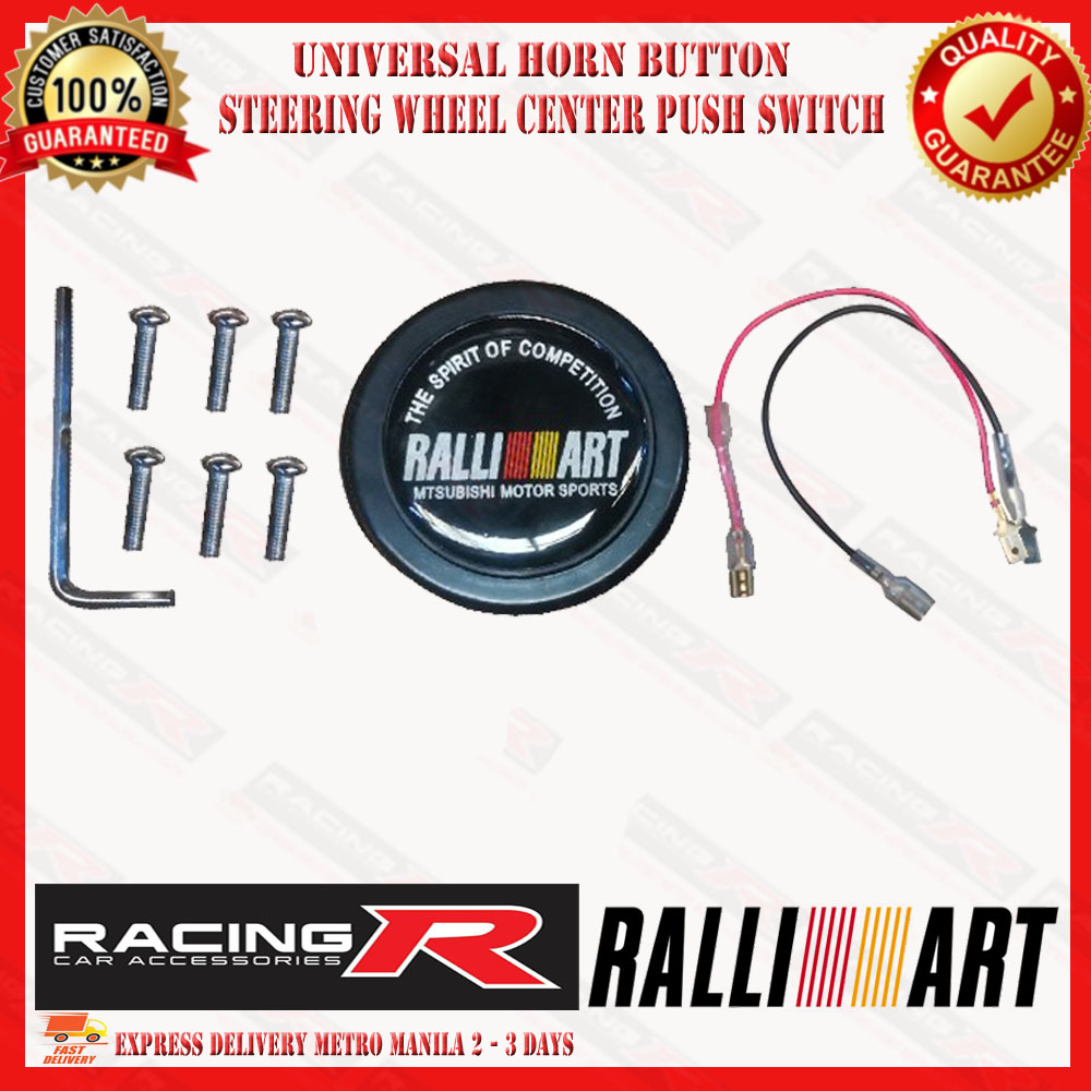 Universal Horn Button Steering Wheel Center Push Switch with TERMINAL ...