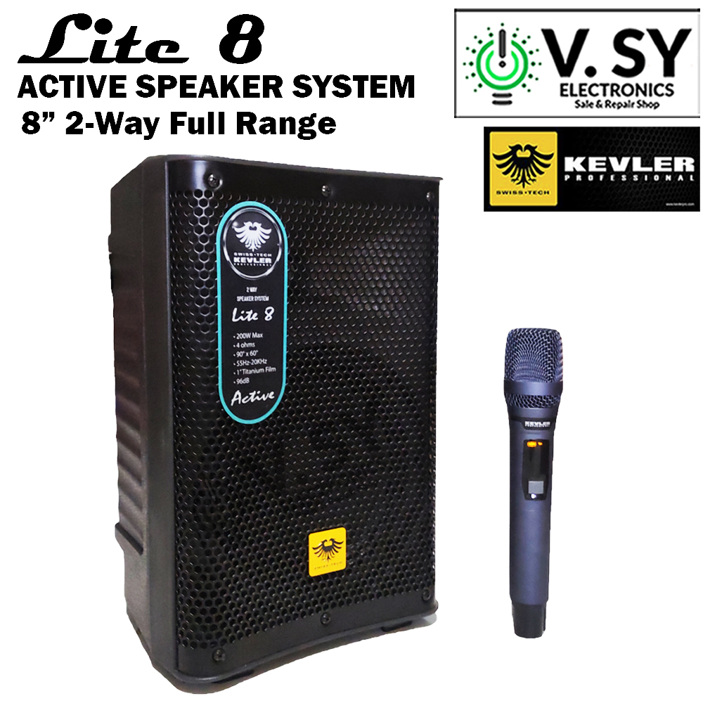 Original 2024 Kevler Lite-8 Two-Way Full Range 8 Inches 200W Active Speaker System Lite8 | Lazada PH