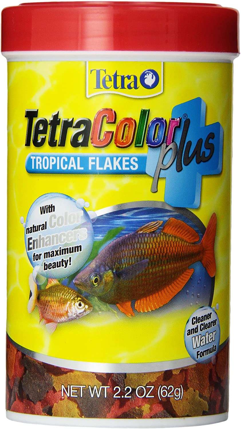 TetraColor Plus Tropical Flakes 2.2 Ounces, With Natural Color ...