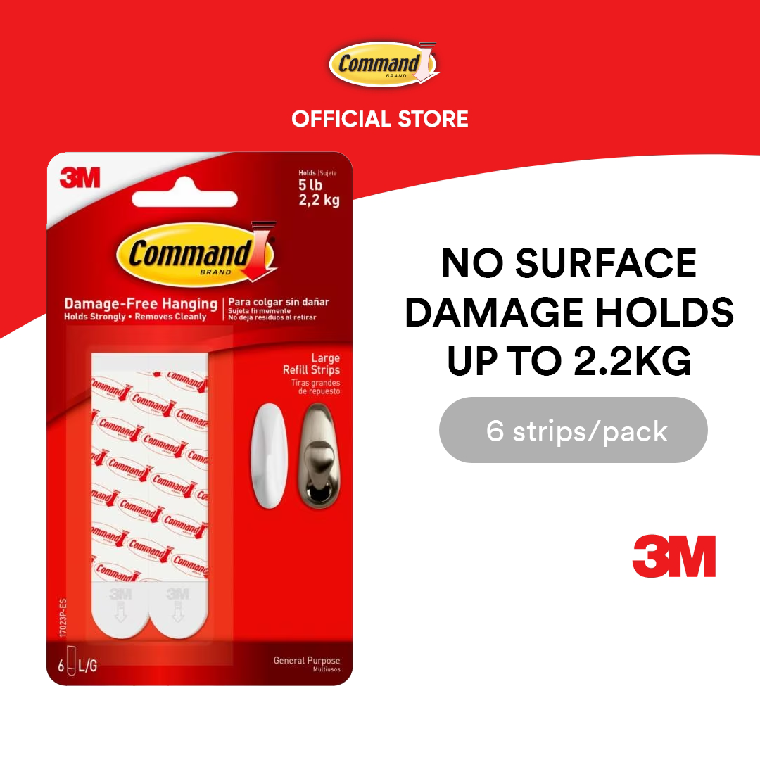 3M™ Command™ General Purpose Refill Strips, 17023P-ES, No Surface ...