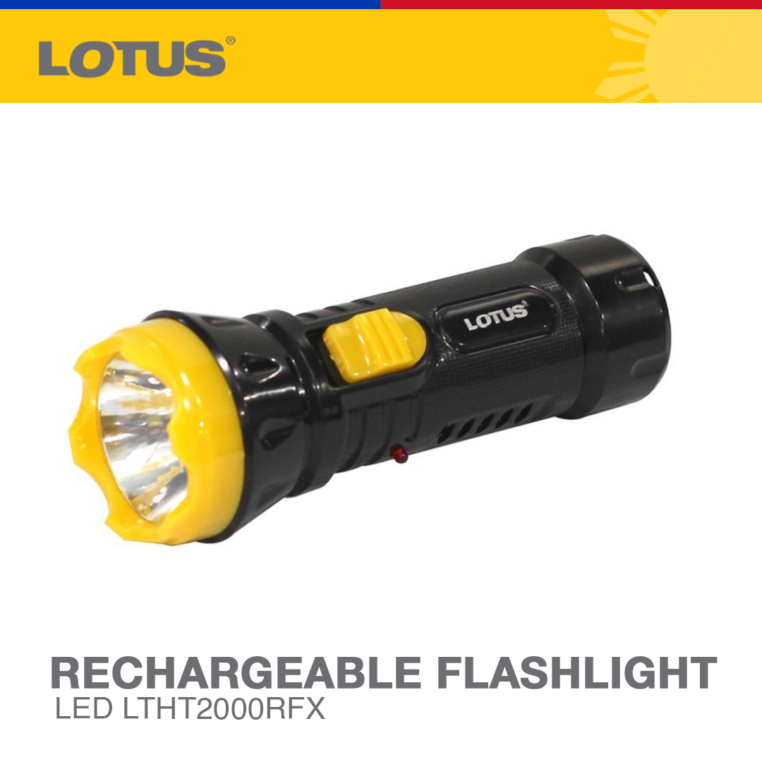 Lotus Rechargeable Flashlight LED LTHT2000RFX | Lazada PH
