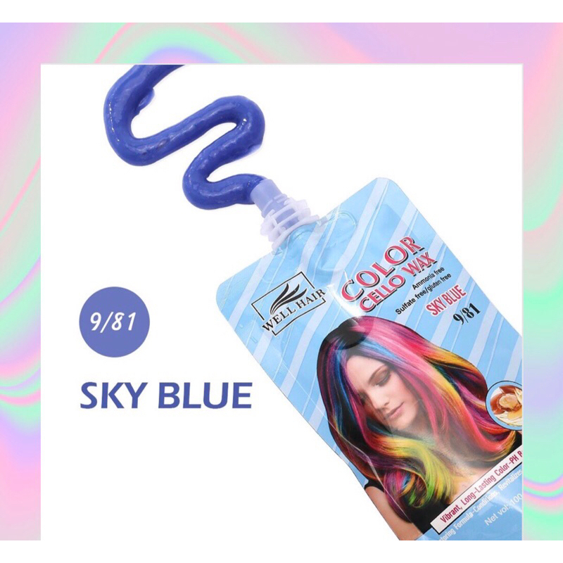 Well Hair Color Cellowax 100ml Vibrant, Long-Lasting Color-PH Balanced ...
