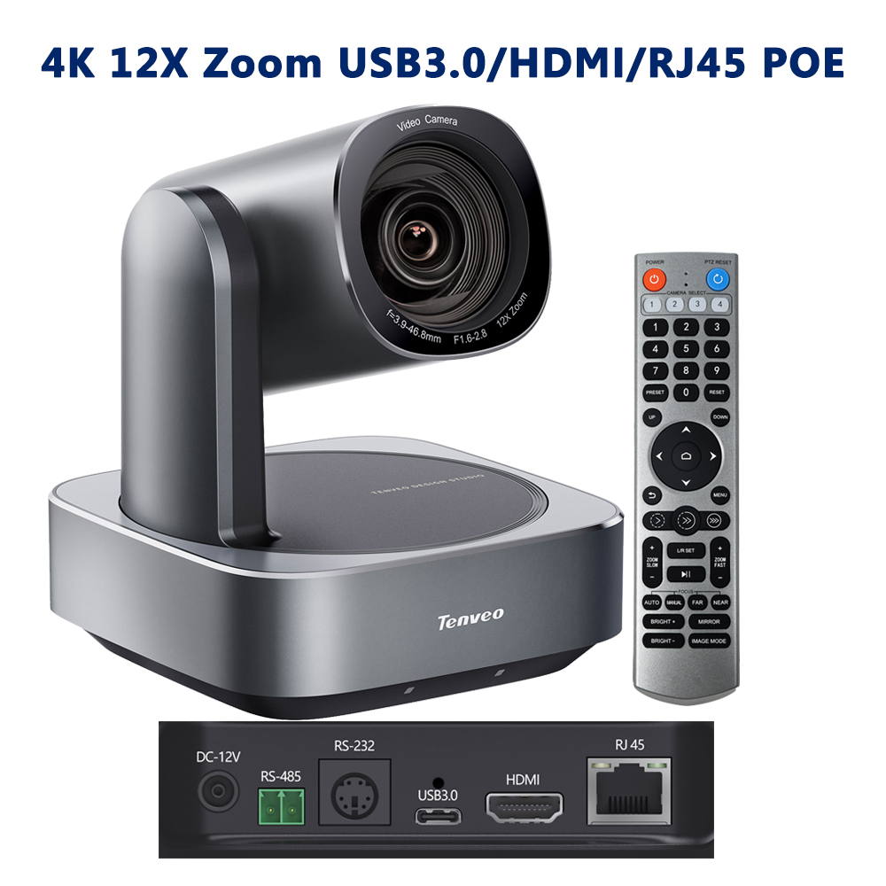 4K PTZ Camera 8MP with USB3.0 HDMI and IP Live Streaming Outputs ...