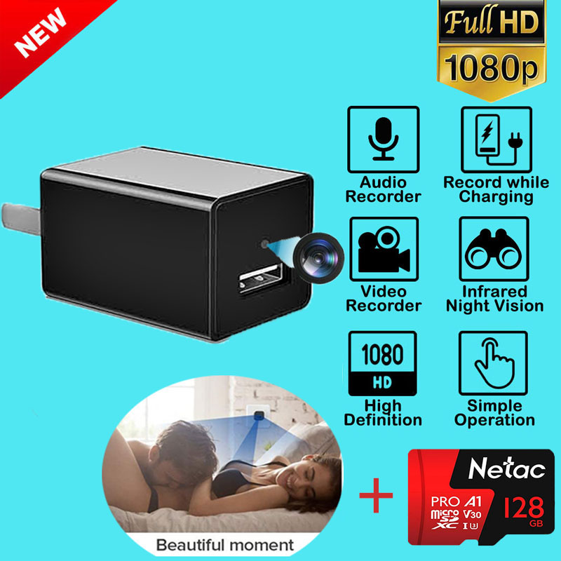 Hidden mini Camera Charger Full HD 1080P Wireless Hidden Cameras Video ...