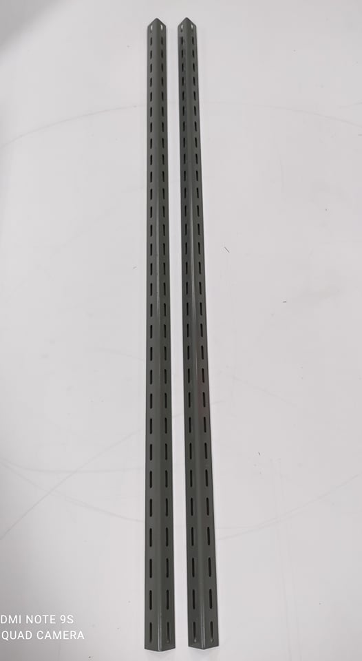 Slotted Angle Bar 1.5" x 1.5" x 2.0mm x 7 feet (1pc) Gray with Free ...