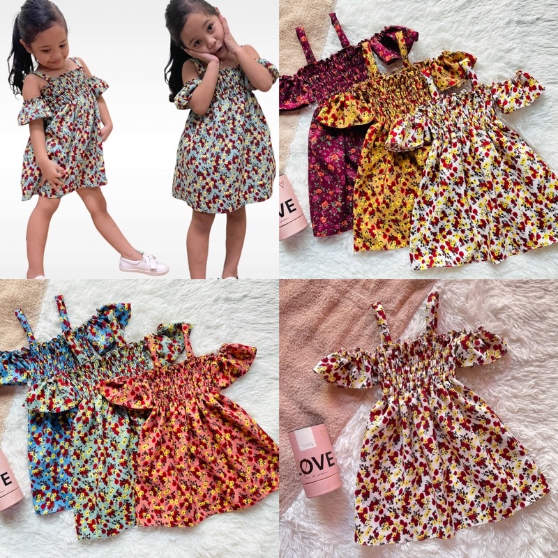♧Smocked Dress Puff For kids 2-4 yrs old - Assorted☜ | Lazada PH