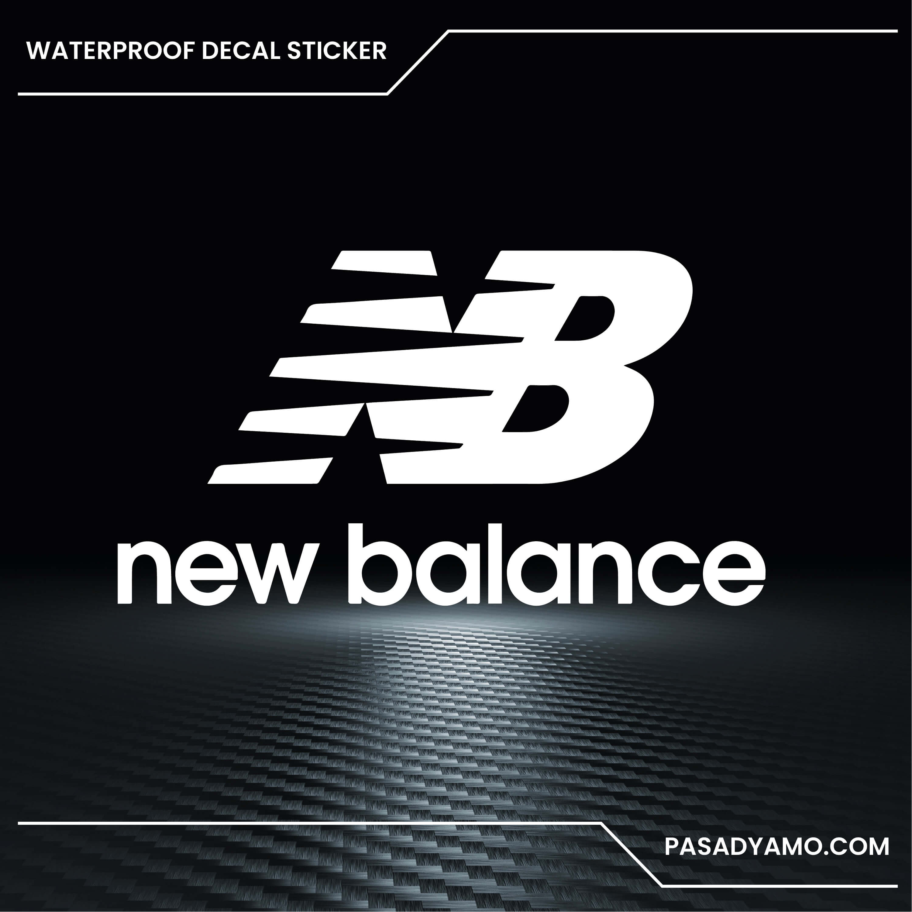 New Balance Logo Decal Sticker for Cars Motorcycles Laptops Skateboards ...