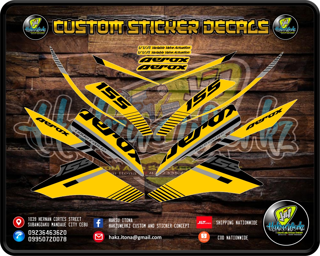AEROX Version 1 Thai concept sticker decals | Lazada PH
