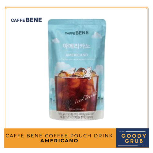 Korean Caffe Bene Coffee Pouch Drink 190ML | Black , Americano ...