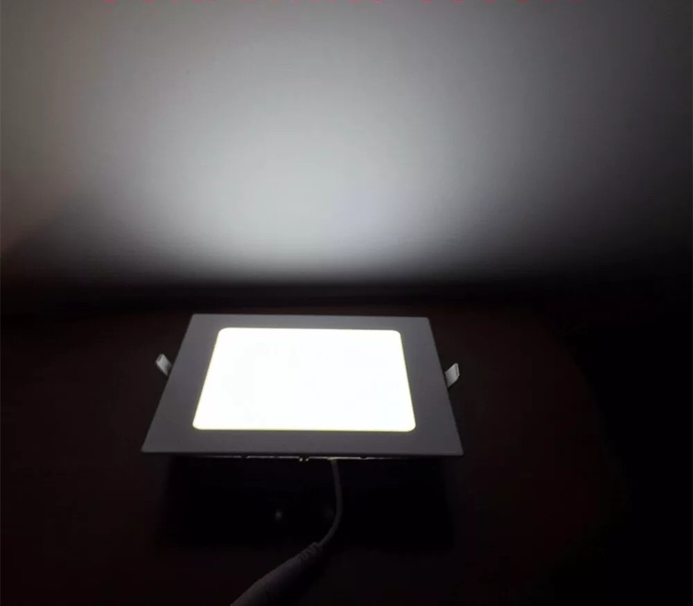 Ultra-thin LED Panel Downlight 3W 6W 9W 12W 15W 18W Square Ceiling ...