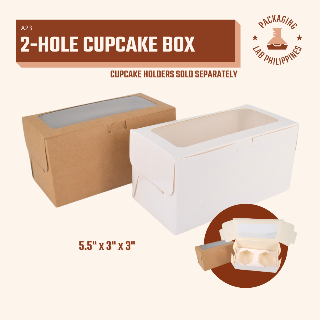 [20pcs] Opal box | 2-Hole Cupcake box ONLY | Lazada PH