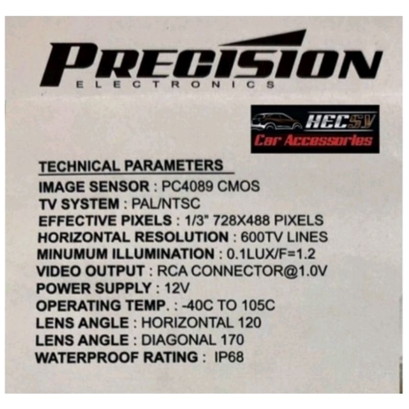 Nakamichi Precision car camera reverse rear cam Vios Innova Civic City ...