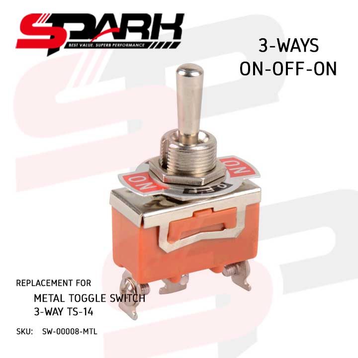 ON OFF ON Toggle Switch 3 PINS 6 PINS Metal Rocker Switch 2-Way or 3 ...