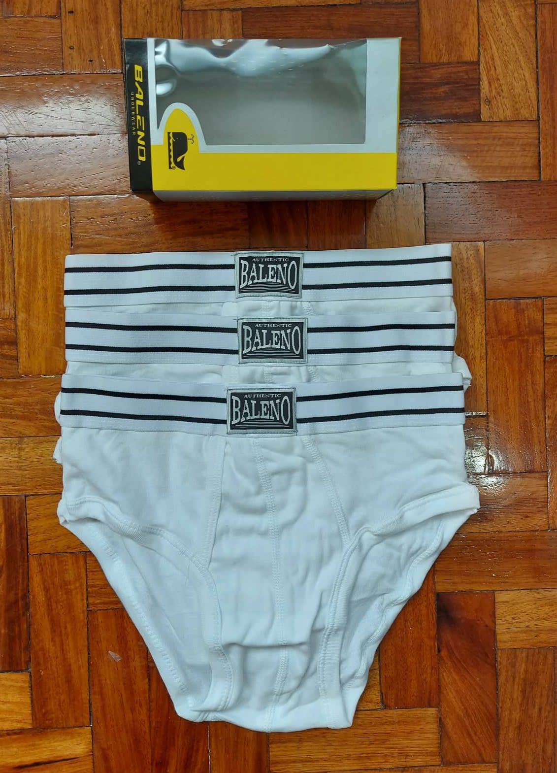 3 pcs 20-01 Regular Brief Original Baleno White | Lazada PH