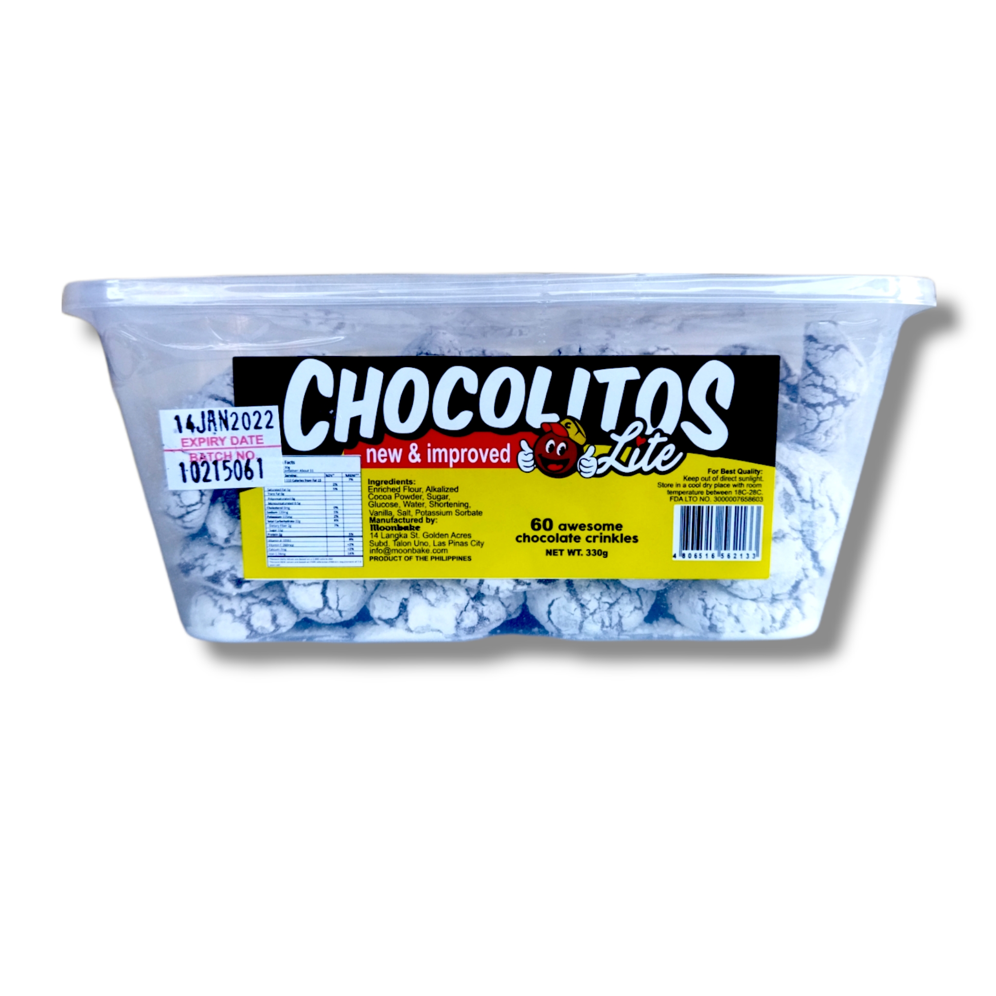 Chocolitos Chocolate Crinkles in Tub Pasalubong items | Lazada PH
