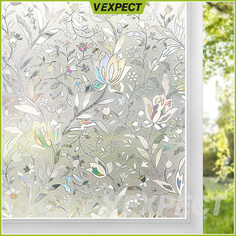 3d Window Sticker Film, Blackout Frosted Glass Sticker for Window ...