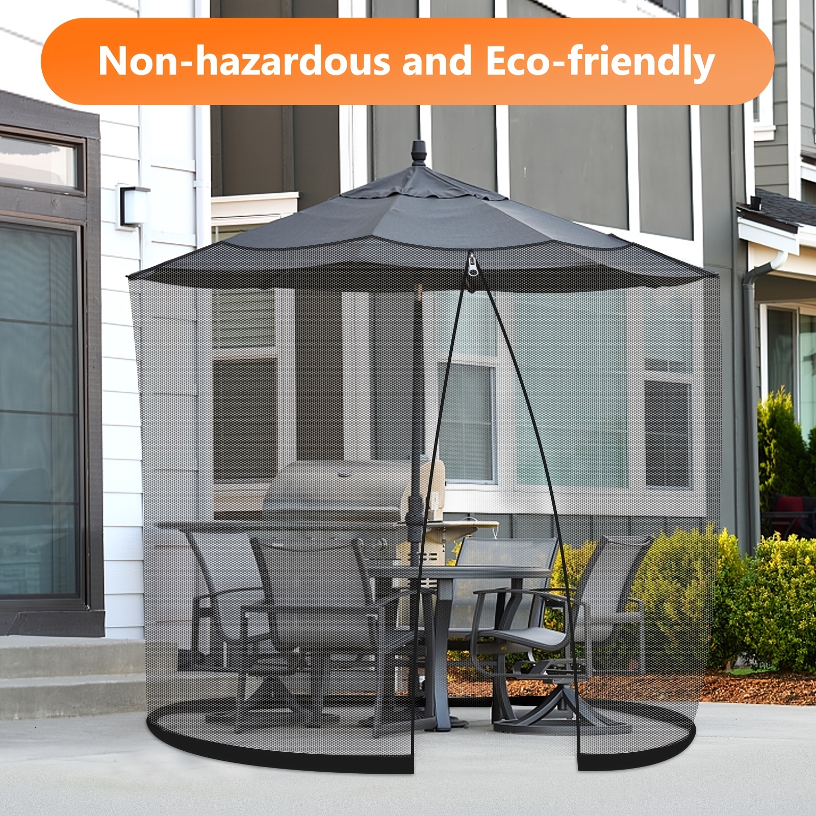 Sunday 1pc Patio Umbrella Netting 274.32cm Ultra-Large Screen Umbrella ...