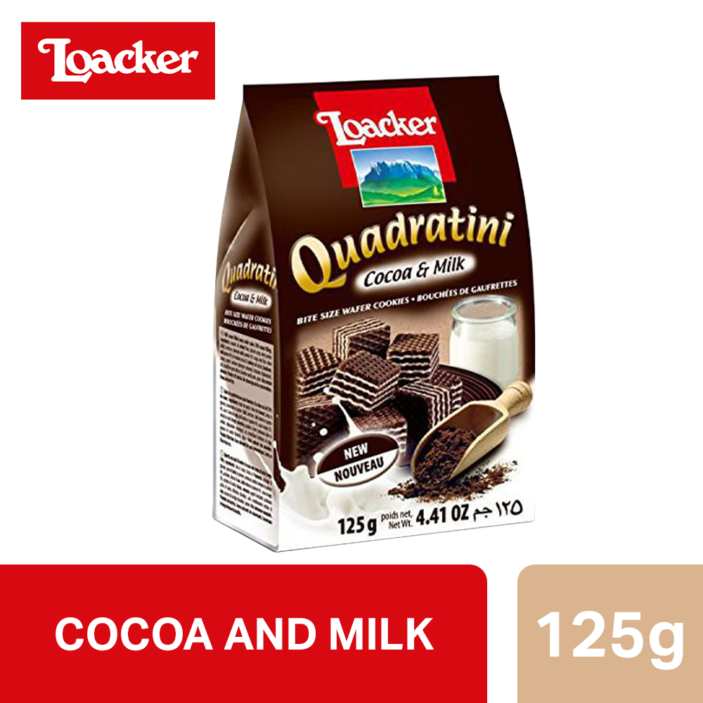Loacker Quad Cocoa & Milk 125g | Lazada PH
