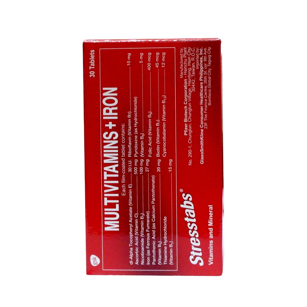 STRESSTABS Multivitamins Bottle of 30 Tablets | Lazada PH