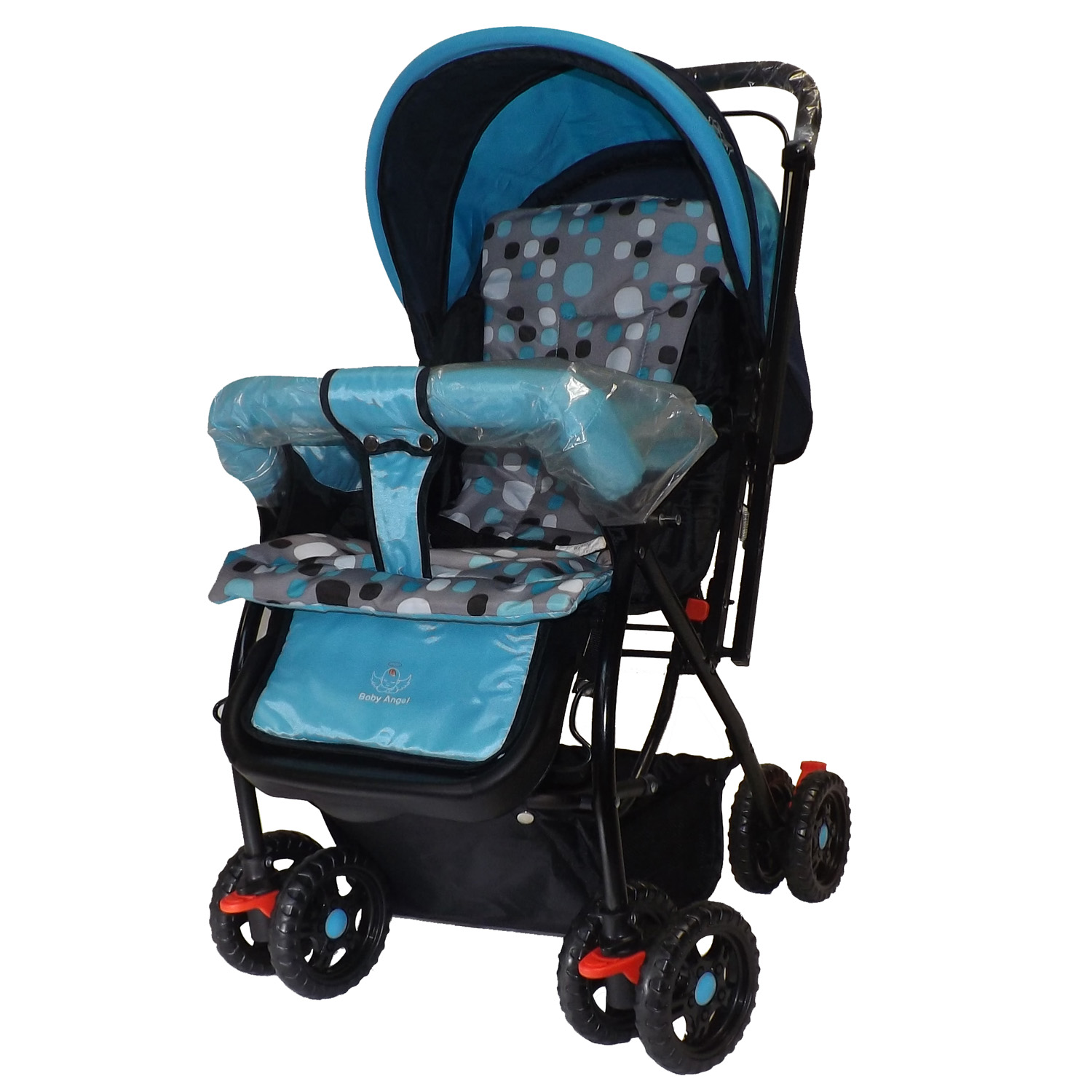 Baby Angel 3-Way Stroller, Reversible handle, Reclining chair, mosquito ...