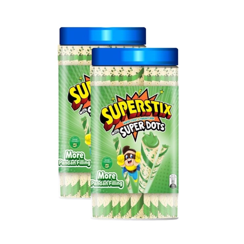 Superstix Pandan Jr with Super Dots 330g - Pack of 2 [Expiry on April 1 ...