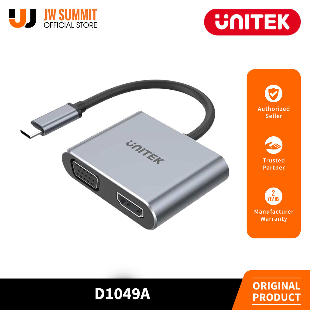 Unitek 4K 60Hz UHD uHUB Q4 Lite 4-in-1 USB-C Hub with MST Dual Display ...
