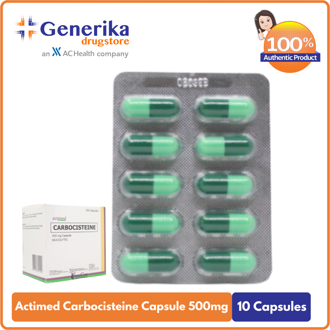 Actimed Carbocisteine Capsule 500mg - 10 Capsules | Lazada PH