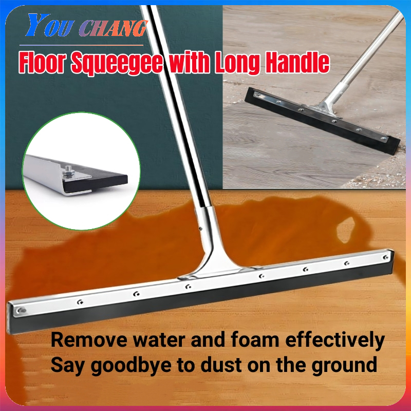 Heavy Duty Floor Squeegee Scrubber Silicon Rubber Blade Floor Wiper ...