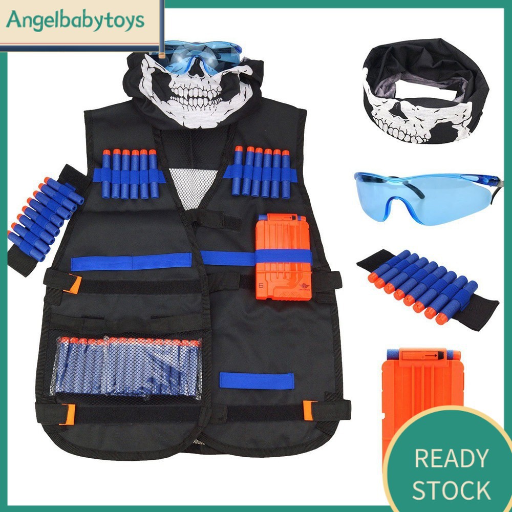 【READY STOCK】New tactical vest, soft bullet gun suit, family battle ...